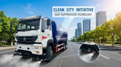 China SINOTRUK 17CBM High Pressure Water Tank Truck with 290HP Engine and 28m Spray Range for Mining for sale