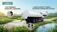 China SINOTRUK HOWO 18CBM Water Tanker Truck 6X4 290HP for Pesticide Spraying and Dust Control for sale