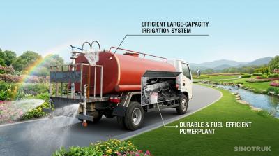China SINOTRUK HOWO Water Tank Truck 5-6 CBM Capacity with 140HP Engine for Road Flushing and Mining for sale