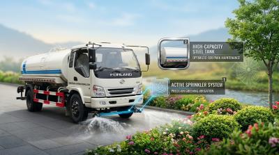 China SINOTRUK HOWO 7CBM Water Tank Truck with 140HP Engine for Urban Landscaping and Mining Operations for sale