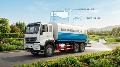 China High Performance 20CBM Water Sprinkler Truck With Internal Anti - Corrosion Treatment for sale