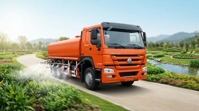 China Green Water Carrying Water Tank Truck Drinking Water Truck 95km/h for sale