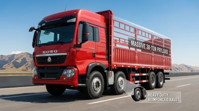 China Warehouse Type Cargo Stake Truck SINOTRUK HOWO 8X4 LHD Euro2 336HP for sale