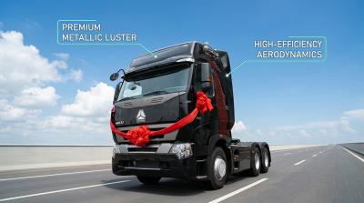 China Flat Roof Cab Tractor Truck For Trailer , 6x4 Tractor Unit Trailer Head for sale