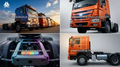 China HOWO Drawing Head Tractor Truck LHD 6x4 371HP Single Berth Cabin Air Suspension for sale