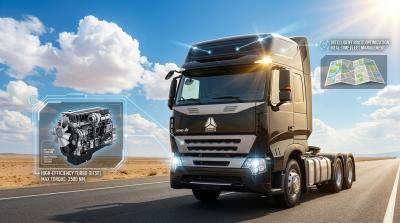 China 6X4 Euro2 380HP SINOTRUK HOWO A7 Tractor Dump Truck LHD  ZZ4257N3247N1B for sale