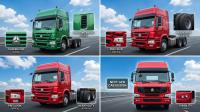 China SINOTRUK HOWO Tractor Truck LHD 6X4 Euro2 371HP ZZ4257S3241V for sale