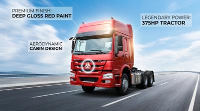 China Tractor Truck SINOTRUK HOWO LHD 6X4 Euro2 336HP two berth ZZ4257N3241V for sale