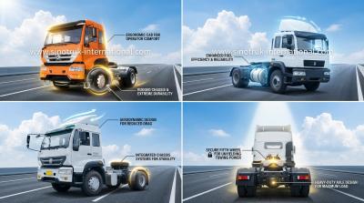 China SINOTRUK Golden Prince Tractor Truck 4X2 Euro2 290HP 18Tons ZZ4181M3611W for sale