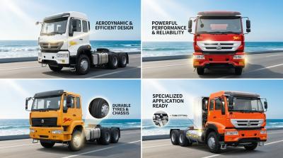 China Tractor Truck SINOTRUK Golden Prince 6X4 Euro2 336HP 25Tons ZZ4251N3241W for sale