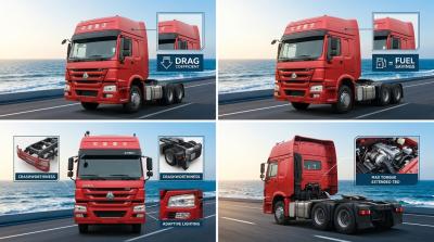China Tractor Truck SINOTRUK HOWO LHD 6X4 Euro2 336HP ZZ4257N3241W for sale