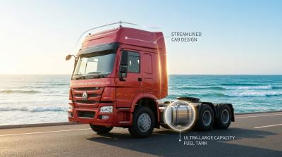 China Tractor Truck SINOTRUK HOWO LHD 4X2 Euro2 371HP ZZ4187S3511W for sale