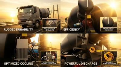 China SINOTRUK HOWO A7 Concrete Mixer Truck 10CBM Capacity 371HP Engine 6X4 Drive for Construction for sale