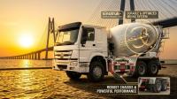 China SINOTRUK HOWO ZZ5257GJBM3841W Mobile Mixer Cement Truck LHD 10CBM 290HP Engine for sale