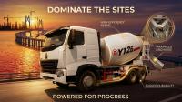China Truck Mounted Concrete Mixer A7 10CBM 371HP LHD 6X4 Drive Euro 2 for sale