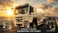 China HOWO 371HP 10m³ Concrete Mixer Truck with Eaton Pump & Motor for Heavy-Duty Construction for sale