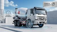 China Large Concrete Mixer Truck With High Strength Wear - Resistant Steel Plate Tank for sale