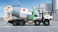 China 14CBM Concrete Mixer Truck 336HP 8X4 LHD ZZ5311GJBN3261W Trailer Cement Mixer for sale