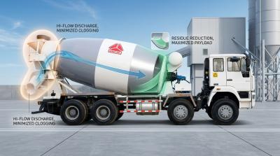 China 14CBM Concrete Mixer Truck 336HP 8X4 LHD ZZ5311GJBN3261W Trailer Cement Mixer for sale