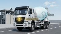 China High Efficiency Hydraulic Pump Cement Mixer Truck For Construction Site for sale