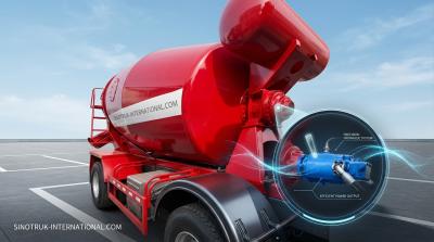China LHD 8X4 SINOTRUK HOWO Concrete Mixer Truck 371HP for sale
