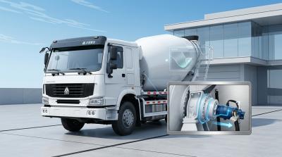 China SINOTRUK HOWO Concrete Mixer Truck 12CBM 371HP 6x4 RHD with 9.726L Engine and 25000kg Gross Weight for sale