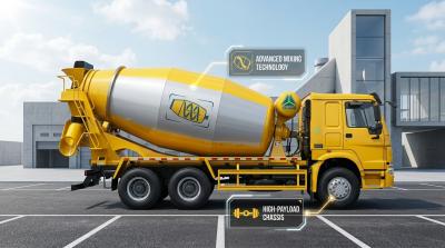 China Concrete Mixer Truck SINOTRUK HOWO 12CBM Euro2 371HP 6X4 LHD ZZ5257GJBN4048W for sale