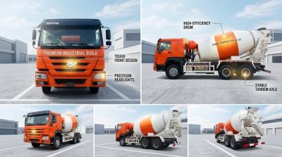 China 3C Sinotruk Howo Ready Mix Concrete Truck 371hp 10 Wheels Lhd 6x4 for sale