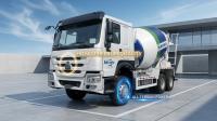 China SINOTRUK WHITE HOWO 371HP Concrete Mixer Truck LHD for sale