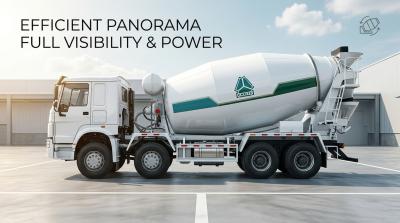 China SINOTRUK HOWO Concrete Mixer Truck 14CBM 371HP 8X4 LHD Model ZZ5317GJBN3261W for sale