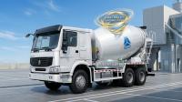 China Concrete Mixer Truck SINOTRUK HOWO 12CBM Euro2 371HP 6X4 RHD ZZ5257GJBN4048W for sale