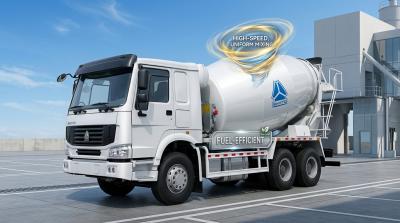 China Concrete Mixer Truck SINOTRUK HOWO 12CBM Euro2 371HP 6X4 RHD ZZ5257GJBN4048W for sale