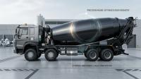 China SINOTRUK HOWO 8x4 LHD Concrete Mixer Truck 371HP 14CBM Capacity Heavy Duty Construction Vehicle for sale
