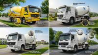 China Concrete Mixer Truck SINOTRUK HOWO 12CBM 336HP 6X4 LHD ZZ5257GJBN4048W for sale