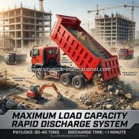 China High Efficiency 6×4 HOWO TX Tipper Truck | Red Body, 400HP Engine, 20CBM Container, 60 Tons Heavy-Duty Transport for sale