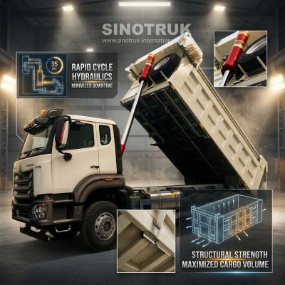 China 20CBM Cargo Body Capacity Heavy-Duty Hauler ZZ3257V384JB1R for Heavy-Duty Transportation 6*4 N7 for sale