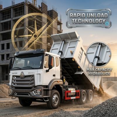 China 2 Passengers Sinotruk Hohan Tipper Dump Truck Weichai Engine 6 × 4 LHD 380HP With Manual Transmission Type for sale