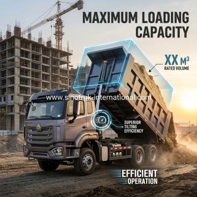 China 20CBM Cargo Body Capacity Heavy-Duty Hauler ZZ3257V384JB1R for Heavy-Duty Transportation for sale
