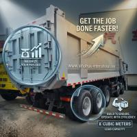 China 400HP  8×4+One Lift Axle, Super Power Heavy Duty U - Shaped Double Door Mighty King Tipper Dump Truck for sale