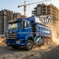 China SINOTRUK HOHAN NEW HOWO 30 - 40 Tons RHD 10 Wheels Tarpaulin  For Construction Blue High Efficiency Lifting And Unloading for sale