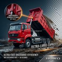China SINOTRUK HOHAN New Howo 6X4 RHD 10 Wheels With Tarpaulin Reinforced Hard Rear Door Efficient Transport for sale