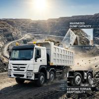 China Tipper Truck SINOTRUK HOWO 400HP 12 Wheels LHD 31 Tons 20-30CBM for sale
