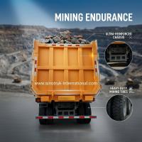 China SINOTRUK Heavy Duty Tipper Dump Truck LHD With Unilateral High Strength Skeleton Cab 371HP for sale