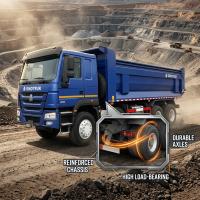 China RHD 8×4 12wheels ZZ3317V3847B1R High Horsepower Lowfuel Consumption380HP Blue  HOWO Tipper Truck for sale