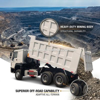 China Sinotruk Howo Used Tipper Dump Trucks 371Hp Or 375 Hp 6 × 4  Refurbishment for sale