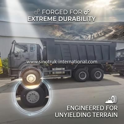China Black SINOTRUK HOWO Tipper Dump Truck LHD 6X4 371HP New Howo E7 Cab for sale