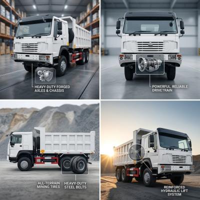 China Sinotruk Howo Tipper Dump Truck 6 × 6 All Wheel Drive 10Wheels 380Hp for sale