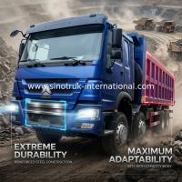 China SINOTRUK BLUE HOWO 400HP 8×4 TIPPER DUMP TRUCK LHD for sale