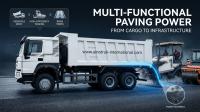 China SINOTRUK Howo Tipper Dump Truck LHD 6X4 371HP In White Color for sale
