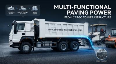 China SINOTRUK Howo Tipper Dump Truck LHD 6X4 371HP In White Color for sale